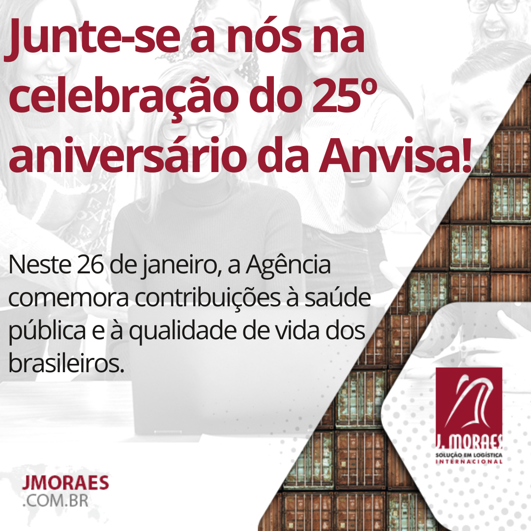 Junte-se a nós na celebração do 25º aniversário da Anvisa! - J. Moraes