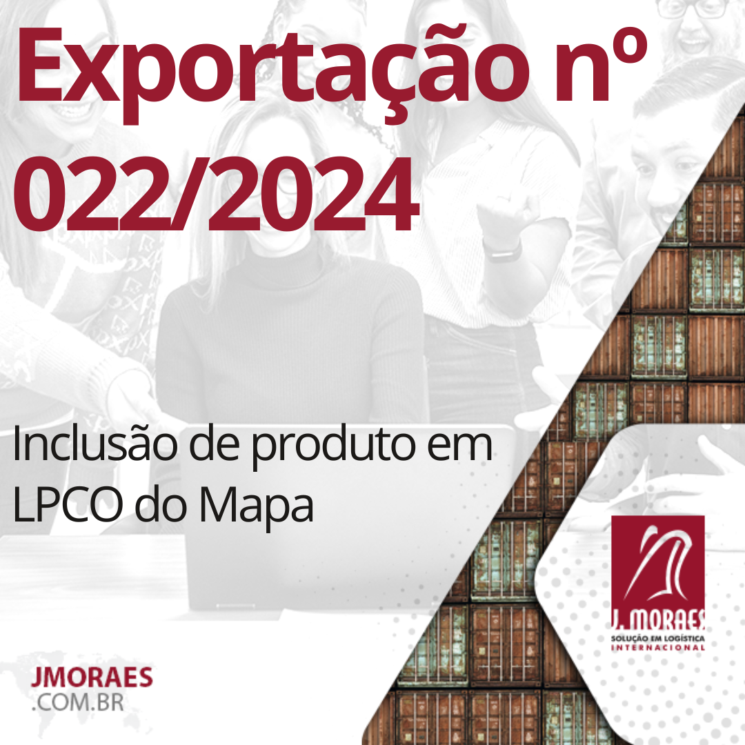 Exportação nº 022/2024 - J. Moraes